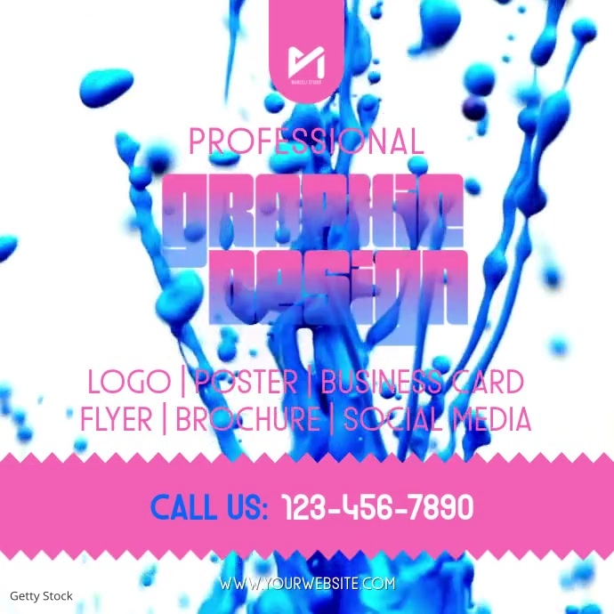 Copy of Graphic Design Services Square Video Ad | PosterMyWall