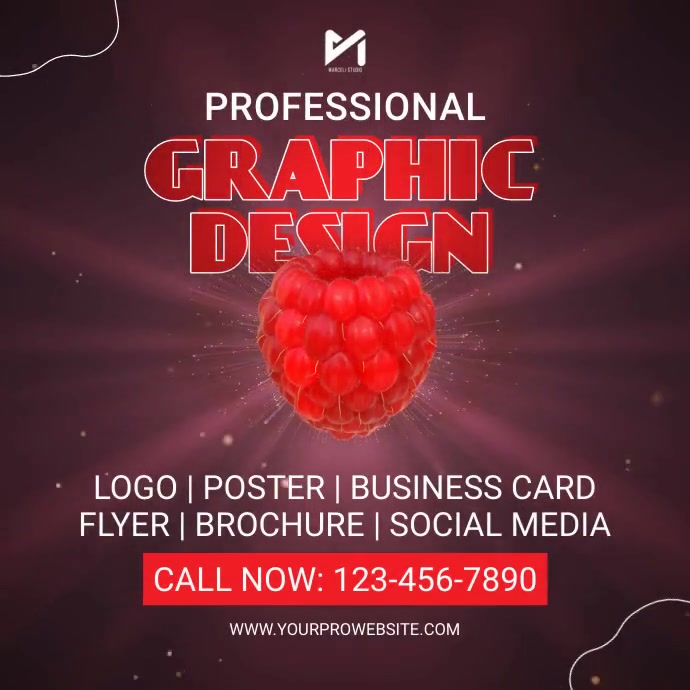 Graphic Design Services Square Video Ad Template | PosterMyWall