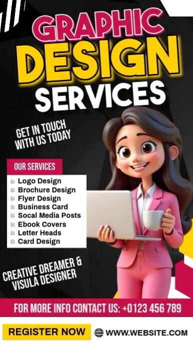 Graphic Design Services Template | PosterMyWall