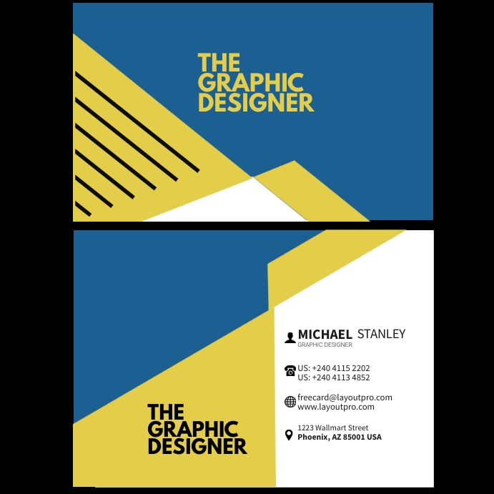 Graphic Designer Card Template | PosterMyWall