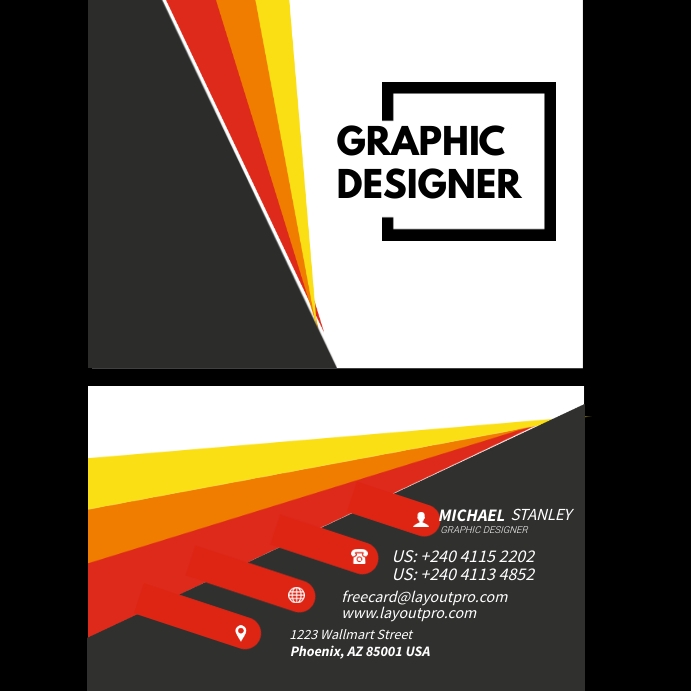 Graphic Designer Card Template | PosterMyWall