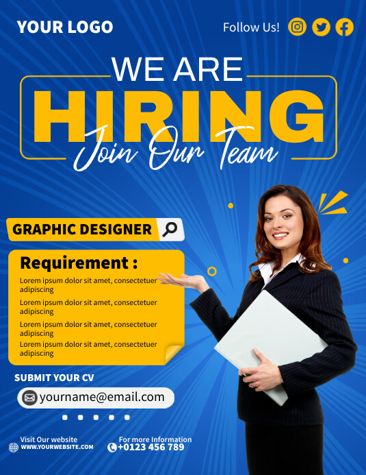 Copia De Graphic Designer Hiring PosterMyWall Copia De Graphic Designer Hiring PosterMyWall