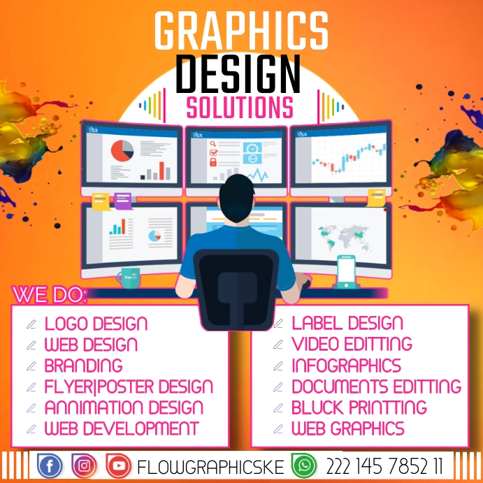 Graphics Design flyer Template | PosterMyWall