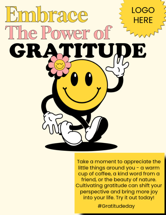gratitude day Template | PosterMyWall