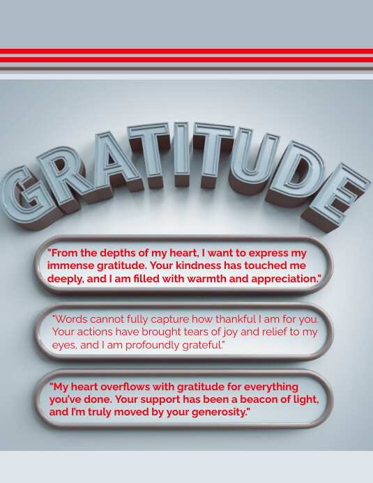 Gratitude Template | PosterMyWall