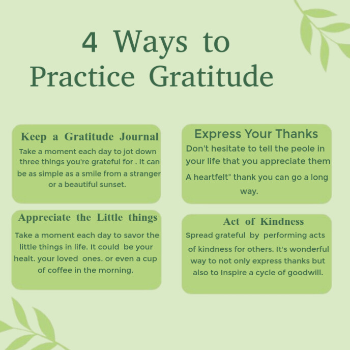 Gratitude Template | PosterMyWall