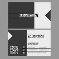 Gray Calling Card Template | PosterMyWall