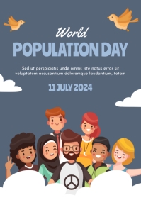 World Population Day A4 Template | PosterMyWall