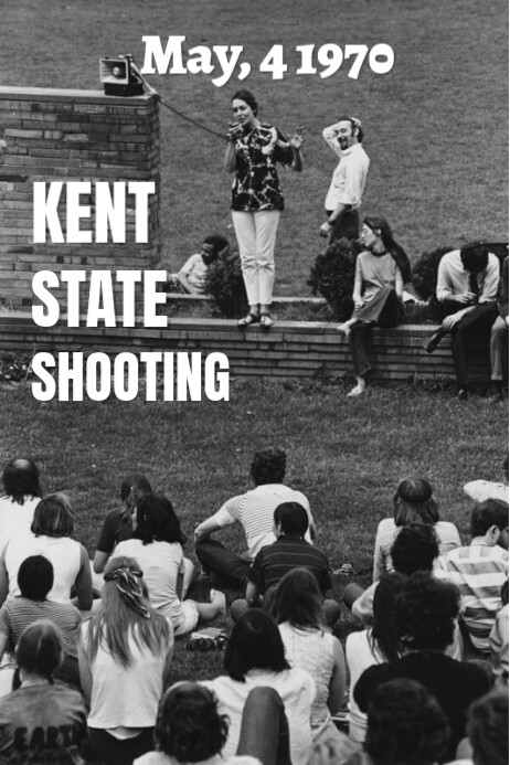 Gray Maximalist Kent State Shooting Poster Template | PosterMyWall