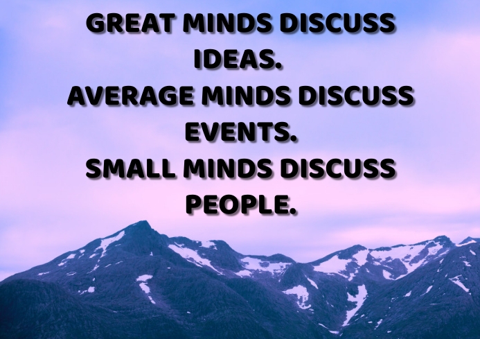 GREAT AND PEOPLE QUOTE TEMPLATE | PosterMyWall