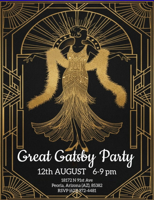 Copy of Great Gatsby Party invitation | PosterMyWall