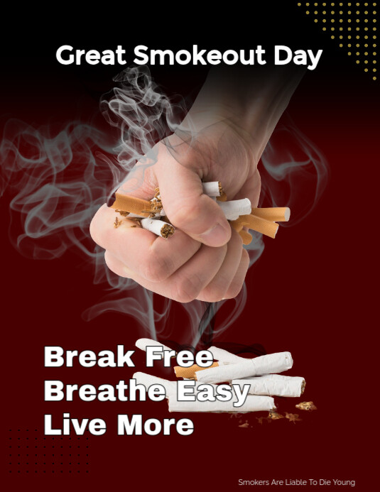 Great Smokeout Day Template | PosterMyWall