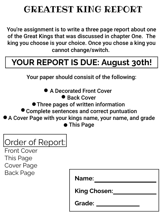 Copy of Greatest King Report | PosterMyWall