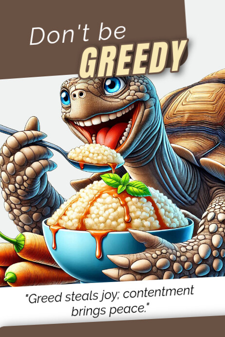 Greedy Template | PosterMyWall
