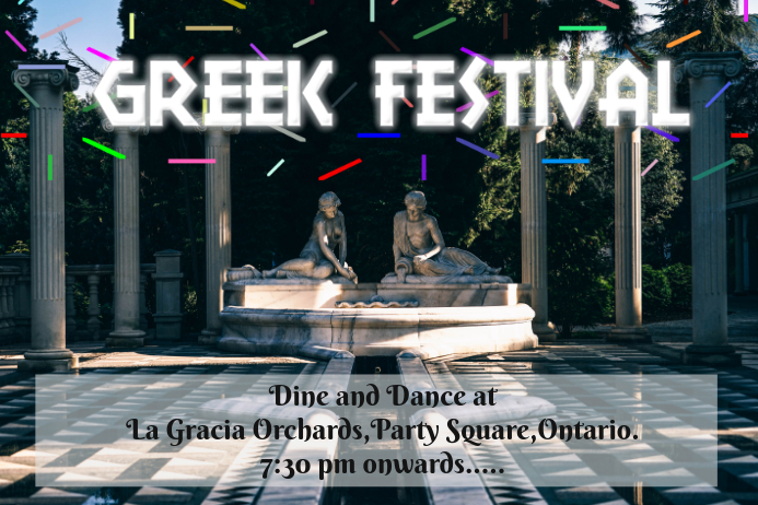 Plantilla de Festival Griego | PosterMyWall