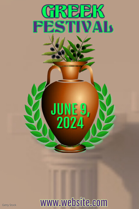 Greek Festival Poster Template | PosterMyWall