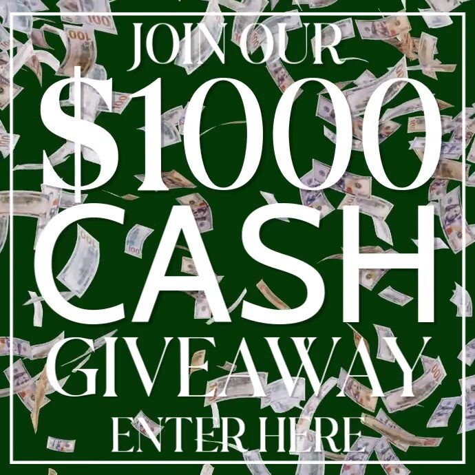 Plantilla de Green 3d Cash Giveaway Instagram Post | PosterMyWall