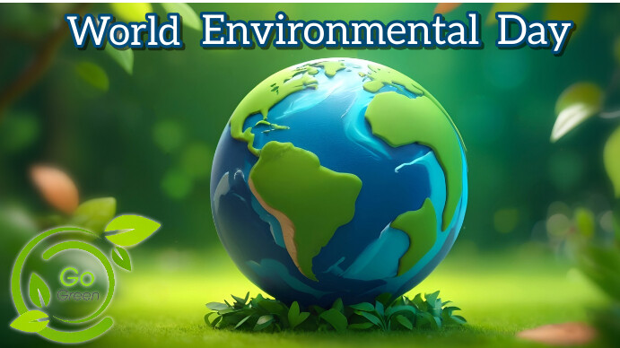 Green 3d Environment Day Digital Display (16: Template | PosterMyWall