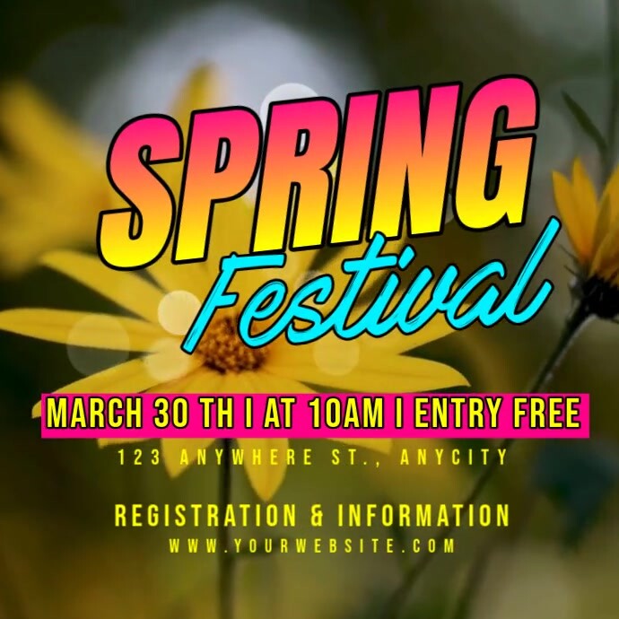 Copy of Green 3d Spring Festival Pos Instagram | PosterMyWall