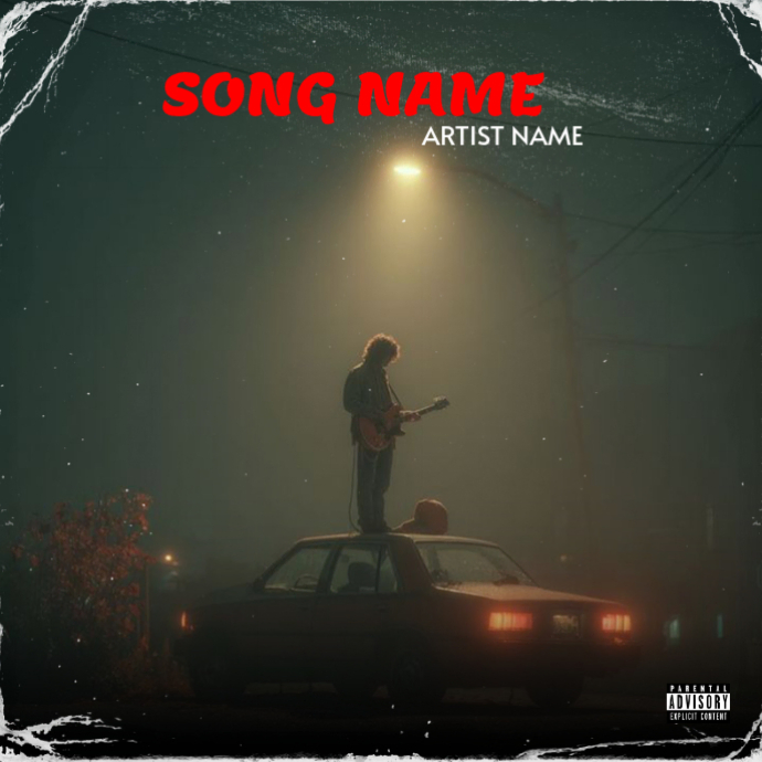 Green A Album Cover Template | PosterMyWall