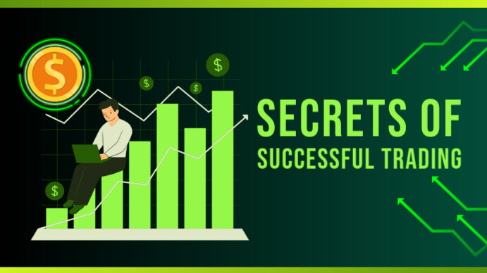 Green And Black Illustrative Trading YouTube Thumbnail Template ...