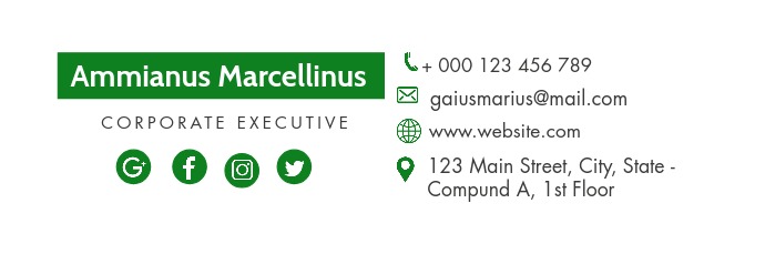 green and black simple modern email digital s Template | PosterMyWall