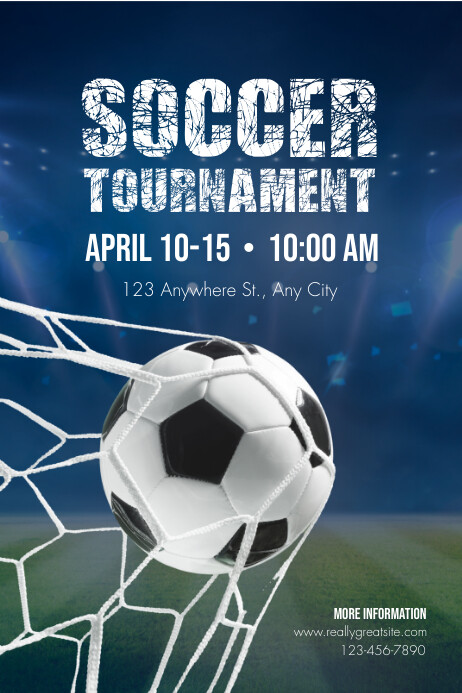 Copy of Green and Blue Soccer Tournament Poster | PosterMyWall
