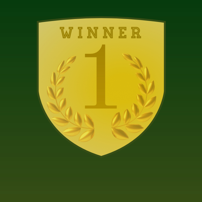 Copy of Green and Gold Winner 1 Poster | PosterMyWall