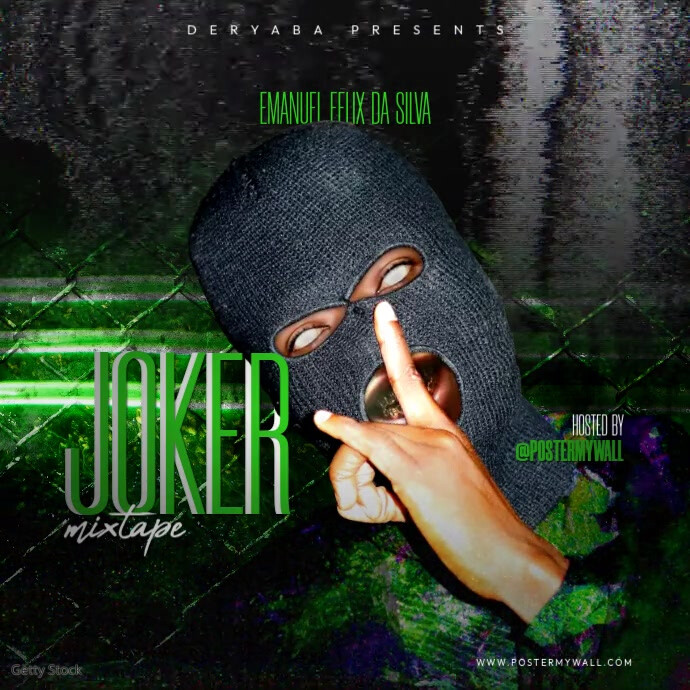 Green Animated Rap Hip-Hop Mixtape Cover Template | PosterMyWall