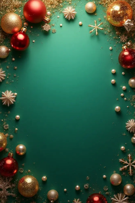 Green background for Christmas graphics design Template | PosterMyWall