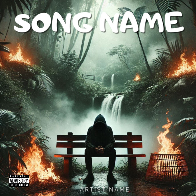 Green Best Cover Album Music Art Trap Mixtape Rap Album Cover Template ...