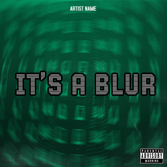 Copia de Green Blurry Album Cover | PosterMyWall