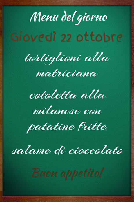 Green Board Menu Template | PosterMyWall