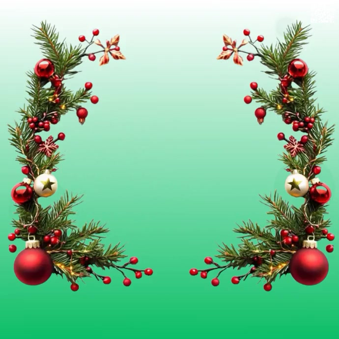 Green Christmas Card Instagram Post Template | PosterMyWall