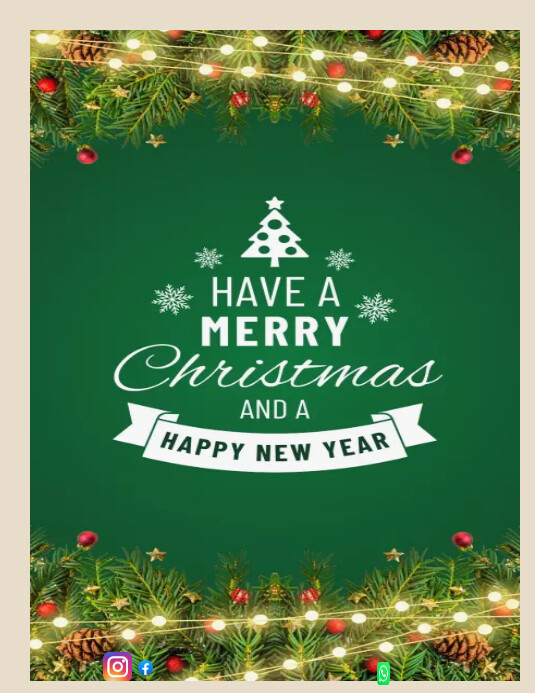 Green Christmas Template | PosterMyWall