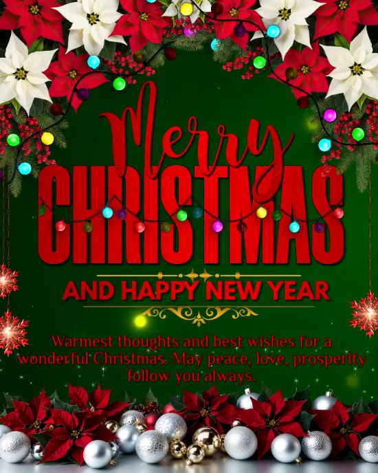 Green Christmas Instagram Portrait Template | PosterMyWall