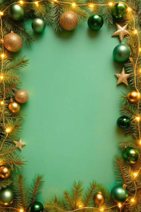 Green Christmas poster Template | PosterMyWall
