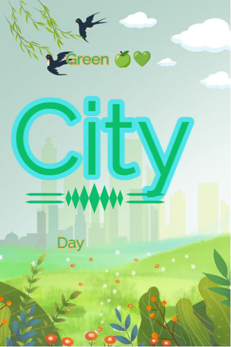Plantilla de Green city day | PosterMyWall