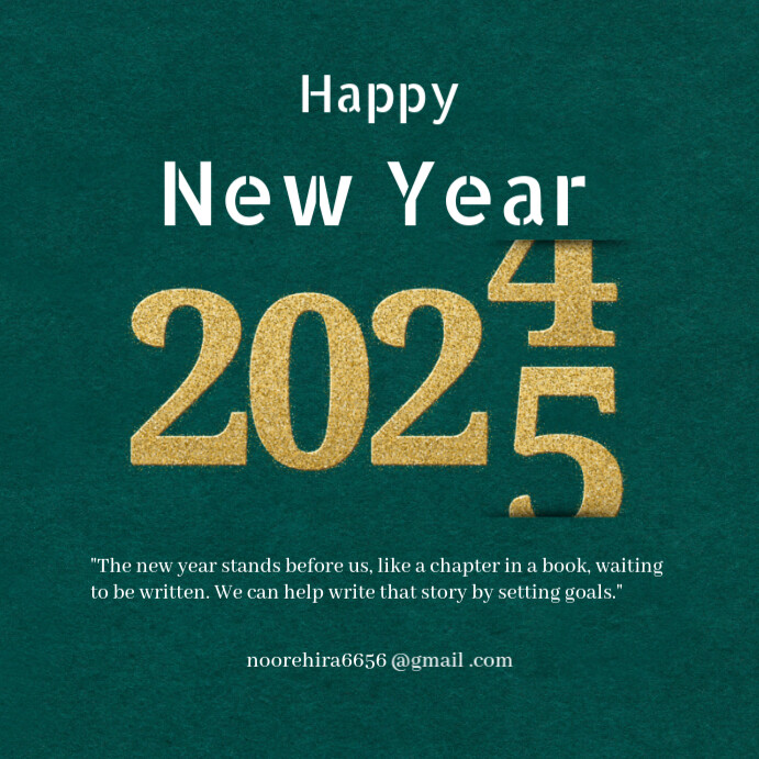 Green Collage 2025 Happy New Year Instagram Post Template | PosterMyWall