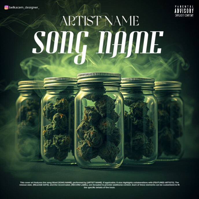 Copy of Green Collage Smoke And Weed Album Cover | PosterMyWall