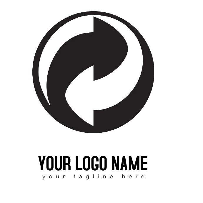 Green Dot Recycling symbol Logo graphics Template | PosterMyWall