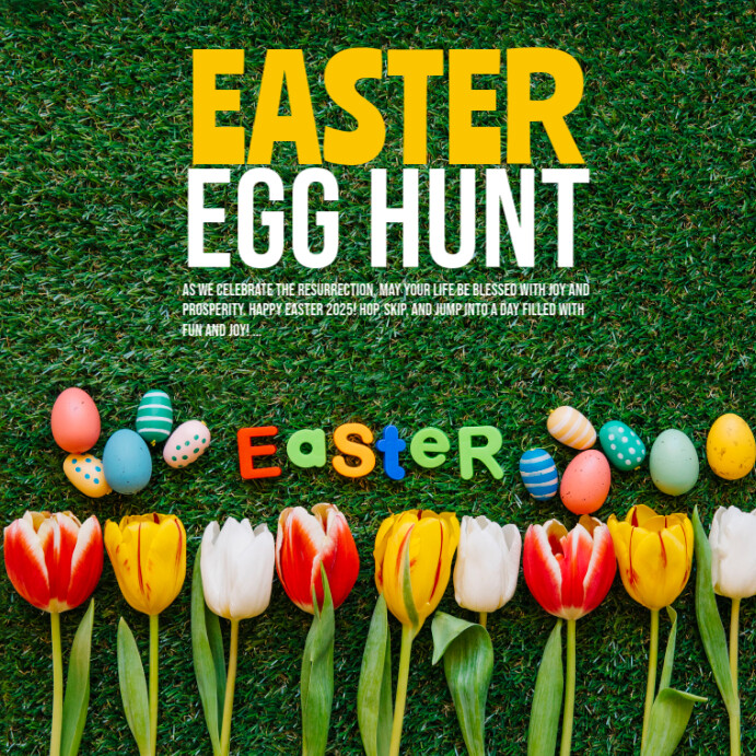 Modèle Green Easter Egg Hunt Instagram Post | PosterMyWall