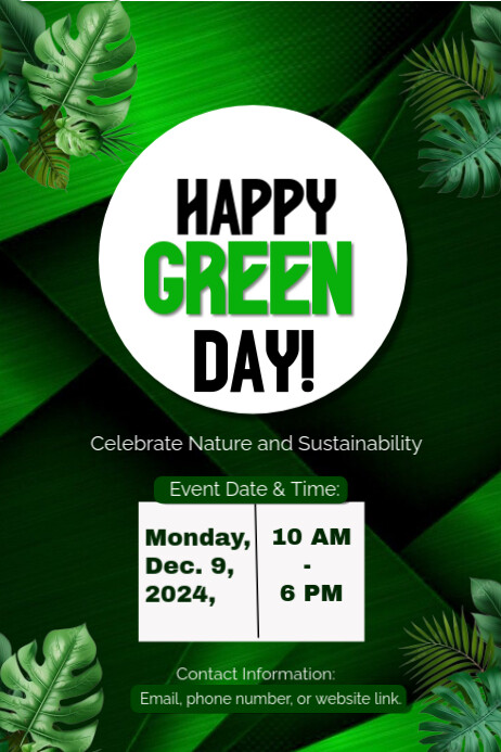 Copy of Green Eco-friendly Event Flyer Poster | PosterMyWall