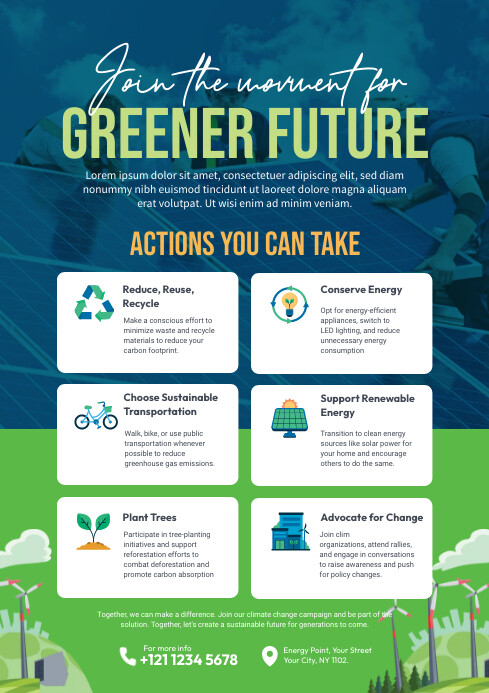 Green Energy Flyer Template | PosterMyWall