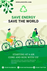 Save Energy Turn Off Lights Poster Template | PosterMyWall