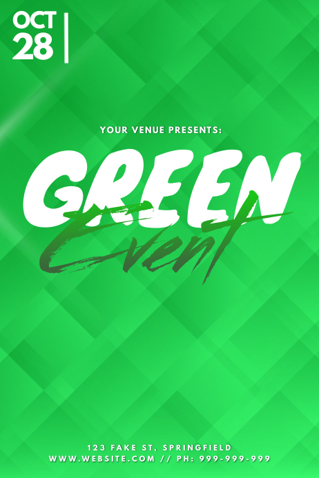 Copy of Green Event Poster | PosterMyWall