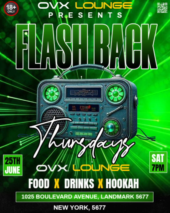 Plantilla de Green Flashback Party Instagram Portrait | PosterMyWall