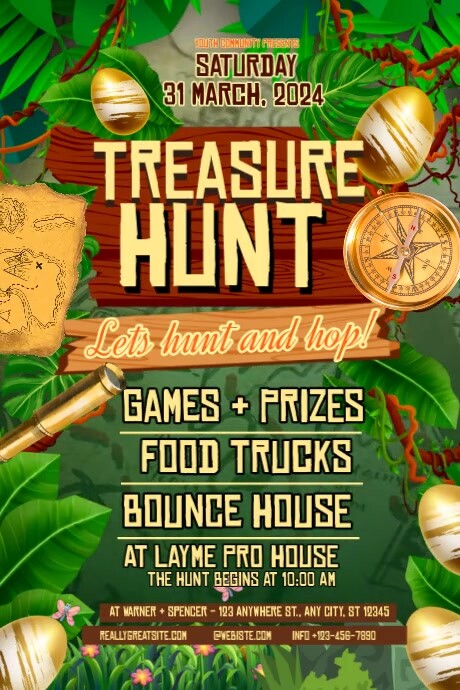 Treasure Hunt Poster Design