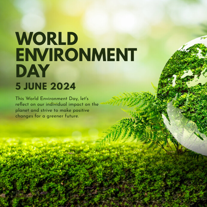 Plantilla de Green Floral World Environment Day Instagram | PosterMyWall