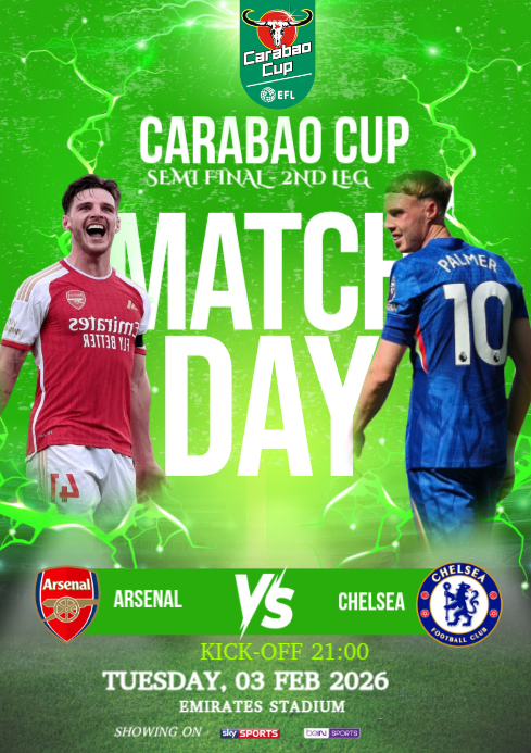 Green Football Match Promotion A4 Template | PosterMyWall